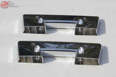 1960-67 Chevy GM Front Interior Inside Chrome Arm Rest Pad 10 3/4 ...