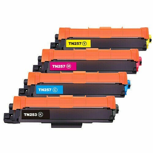 4x TN-253 TN-257 TN253BK TN257C TN257M TN257Y Toner for Brother HL ...