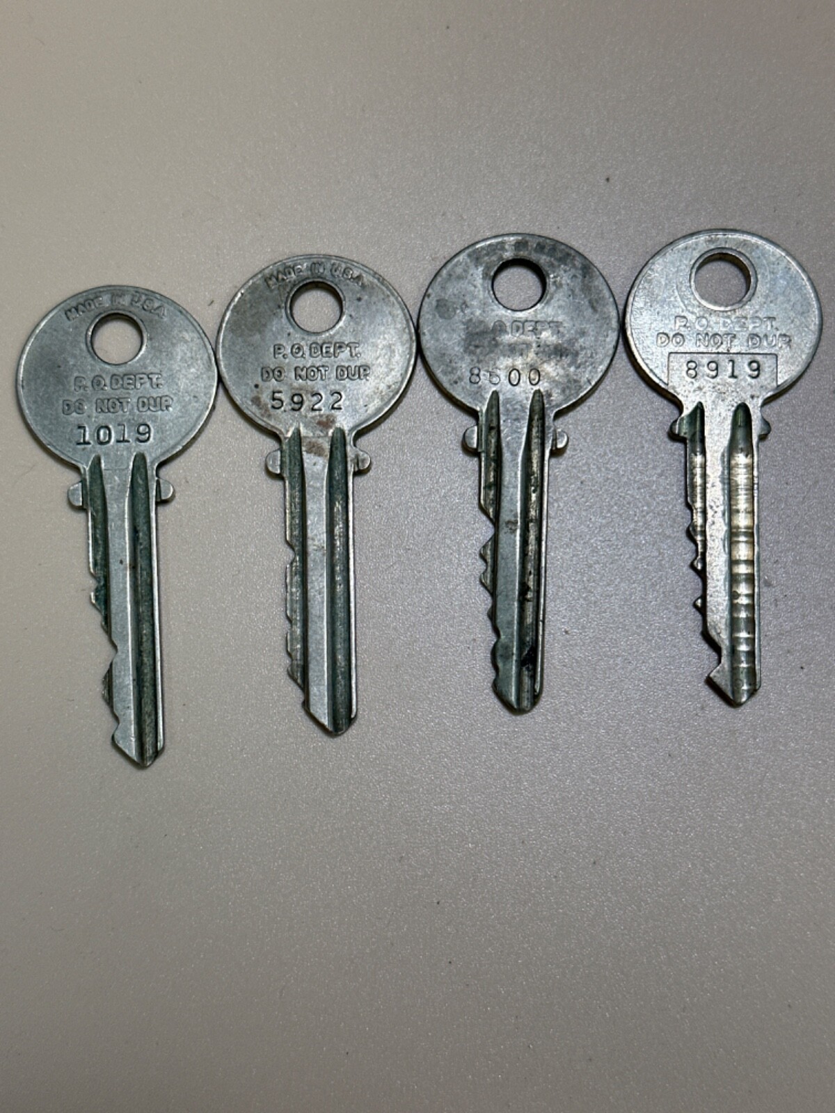 LOT of 4 Vintage USPS United States Post Office KEYS #6 | eBay
