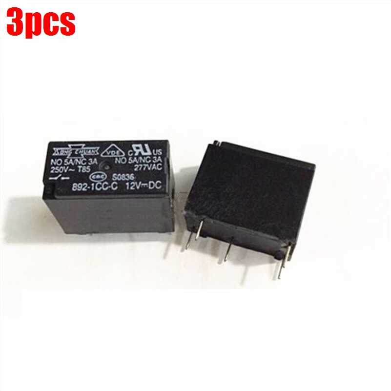 3Pcs Dc Relay Song Chuan Relay 892-1CC-C 12V 5A New Ic cu | eBay