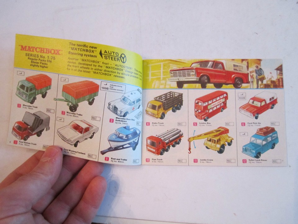 1969 MATCHBOX CATALOG - U.S.A EDITION - MINT - 46 PAGES - 6" X 4 1/2 ...