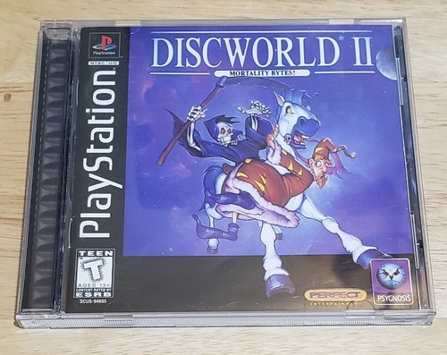 Discworld II Mortality Bytes PS1 Sony PlayStation Complete CIB Reg Card ...