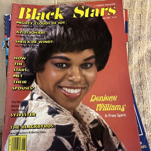 Black Stars Magazine June 1981 Deniece Williams, Sylvester, Blackbyrds ...