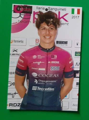 CYCLISME PHOTO cycliste ILARIA SANGUINETI équipe BEPINK COGEAS 2017 | eBay