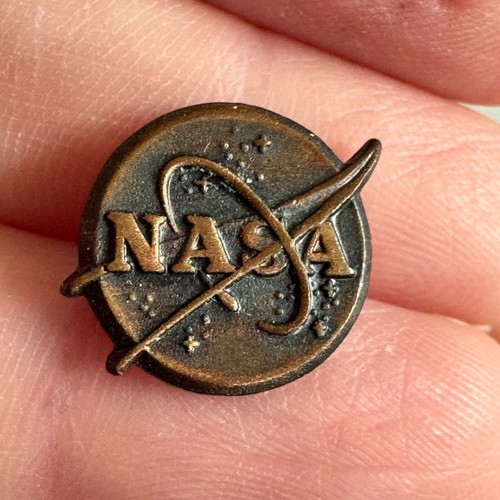 Vintage His Lordship NASA Logo Pin – Antique Bronze Tone Space Agency ...