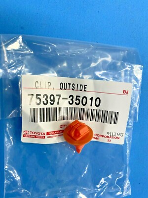 5-Pz PK GENUINO TOYOTAMANY MODELLI (2003-2021) CLIP O/S MOLDING 75397 ...