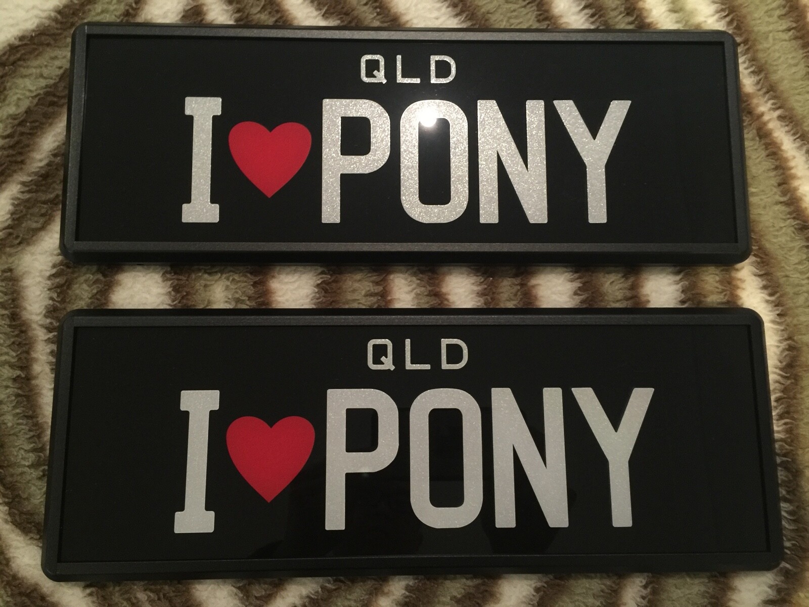 I ️ PONY PPQ Number Plates QLD Mustang | eBay Australia