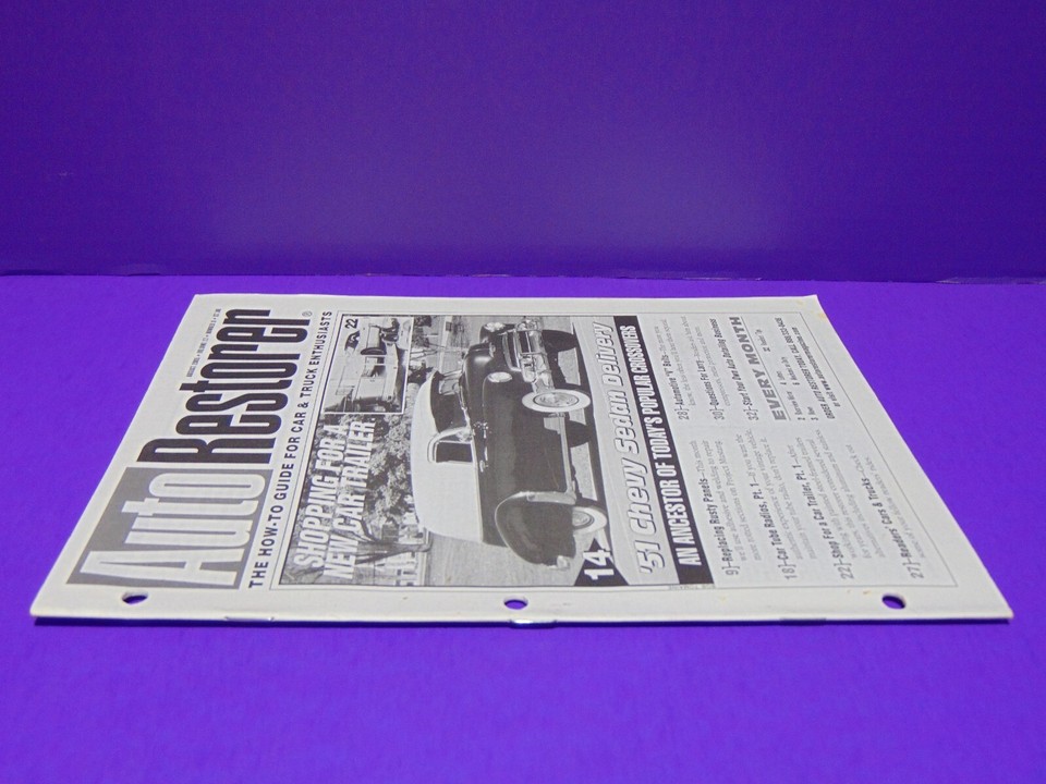 Auto Restorer Magazine Volume 17 Number 8 August 2005 '51 Chevy Sedan ...
