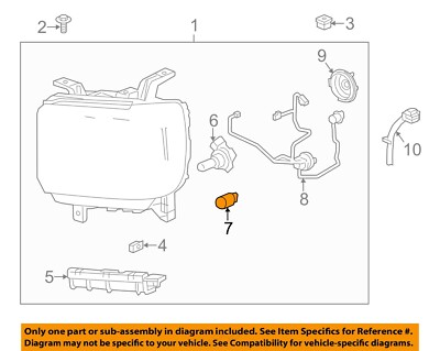 GM OEM 03-24 Canyon Front Lamps Headlamp Components-Signal Lamp Bulb ...