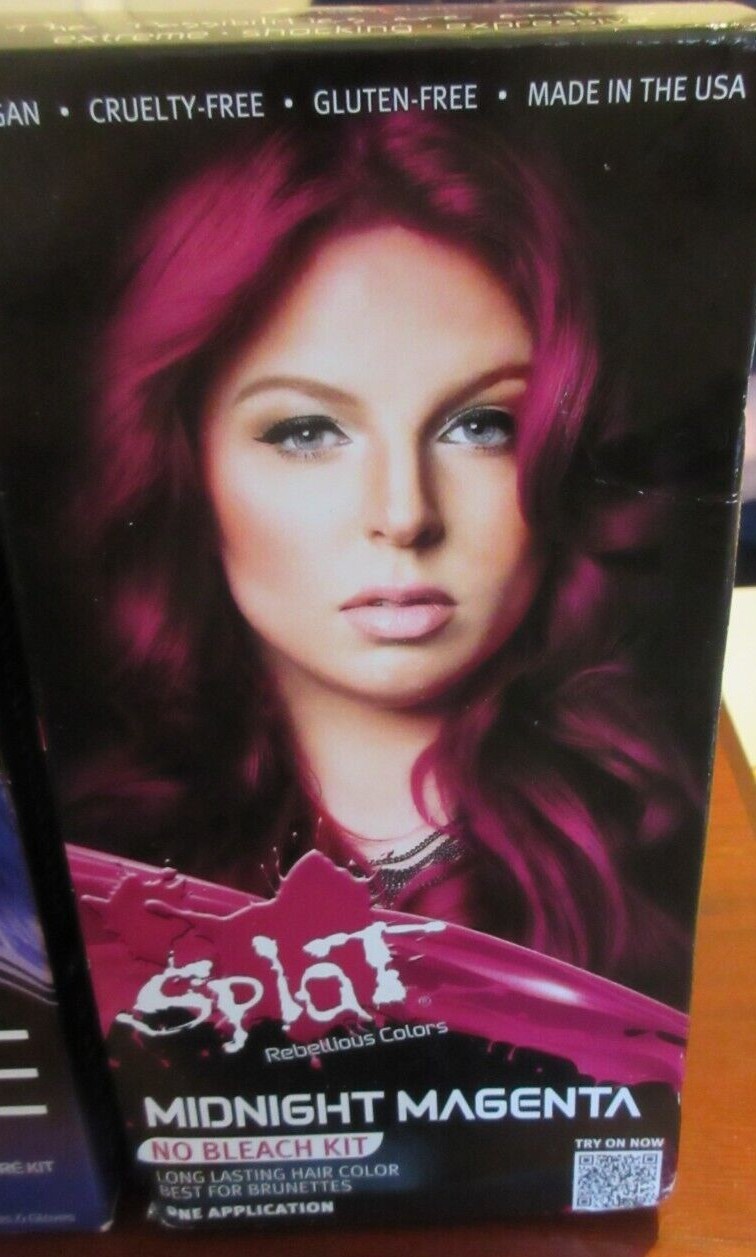 Splat Midnight Magenta Pink Hair Dye Kit Semi-permanent for sale online ...