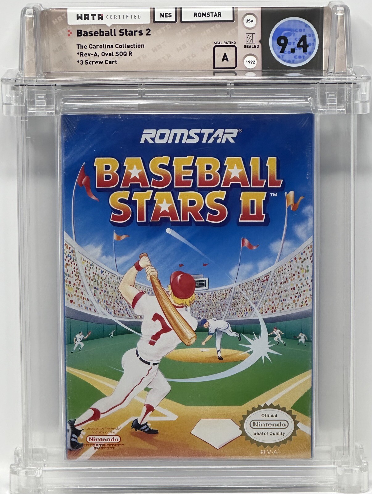 Baseball Stars II (Nintendo NES, 1992 ) WATA 9.4 A Brand Factory Sealed ...