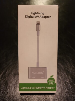 VALOIN LIGHTNING TO HDMI/AV DIGITAL ADAPTER FOR APPLE I PHONE, TABLETS ...