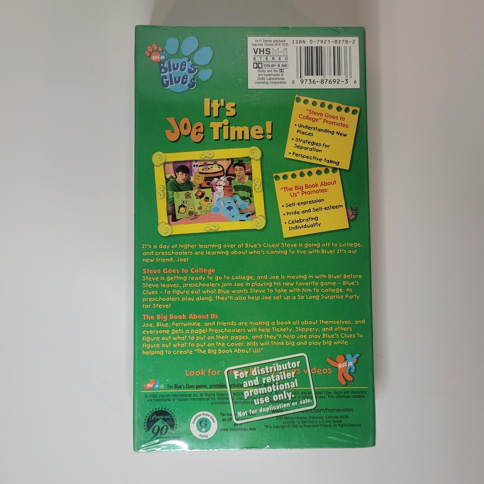 Blues Clues - Its Joe Time (VHS, 2002) for sale online | eBay