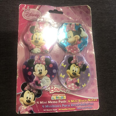 Disney Mini Memo Pads 4 ct. - Minnie Mouse | eBay