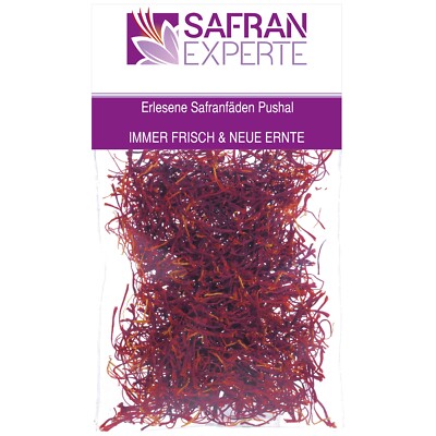 Safranfäden in Beutel 2,3 Gramm Pushal Saffron Zafferano Azafrán ...