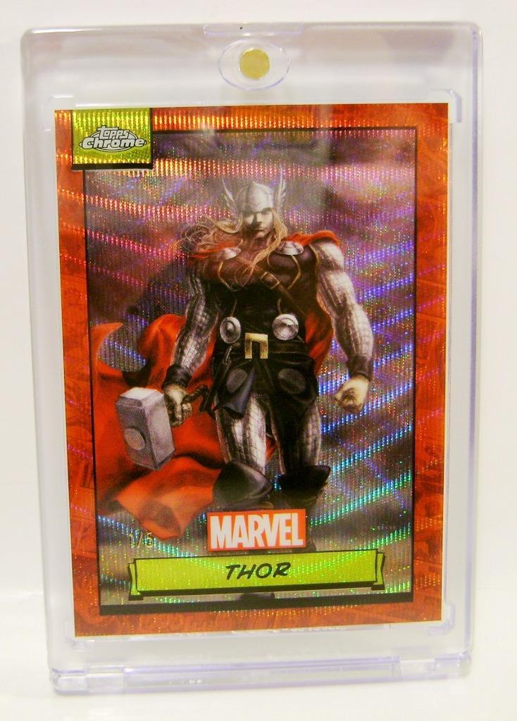 THOR #1 /5 EBAY 1/1 RED REFRACTOR MARVEL TOPPS CHROME 2024 | eBay