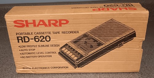 Sharp Portable Cassette Tape Recorder With Box. Model RD 620 | eBay