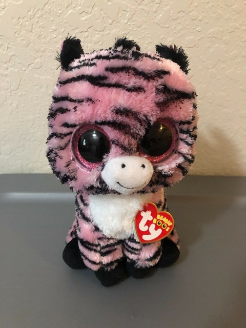 Ty Beanie Buddy Boos 37035 Zoey Pink Zebra 10" Medium Plush Stuffed ...