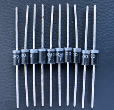 10Pcs SR3100 FCI Axial Schottky Rectifier Diode 100V 3A DO-201AD | eBay