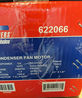# 622066 PARTNERS CHOICE/NORDYNE CONDENSER FAN MOTOR | eBay