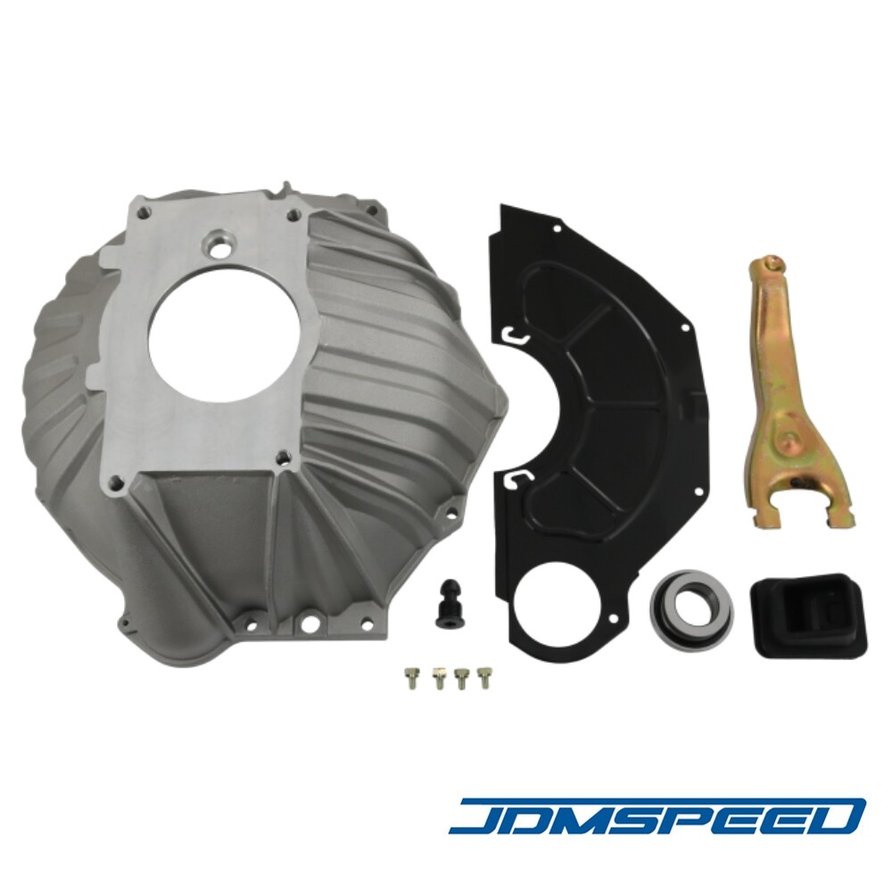 Bell Housing Kit & 11" Clutch Fork & Throwout Bearing & Cover Fit Chevy ...