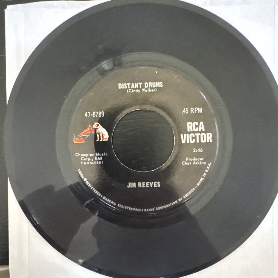 Jim Reeves 45 RPM - Distant Drums / Old Tige - RCA Victor 47-8789 | eBay