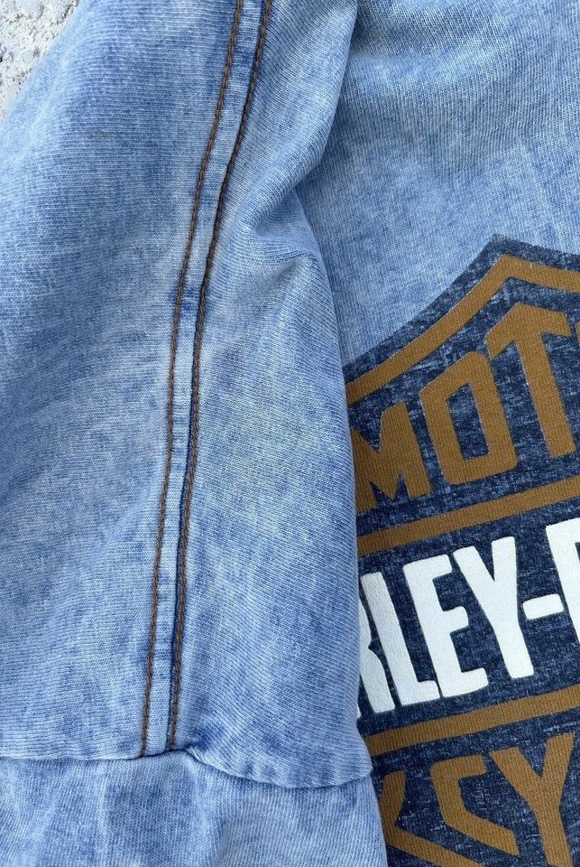 Harley-Davidson Motorcycles Tshirt 2XL Stonewash Blue Blue Springs ...