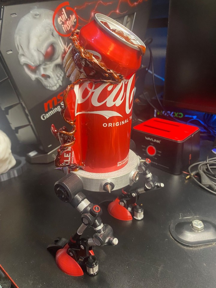 Coca-Cola art sculpture Grafitti COKE can art Horror ART Custom made ...