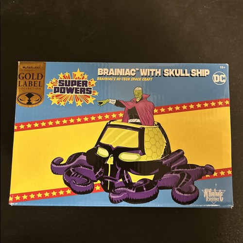 Brainiac w/ SKULL SHIP McFarlane DC Super Powers Gold Label open box ...