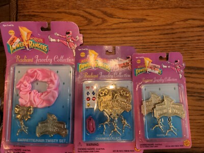 Lot Of 3 Power Rangers Collectible Jewelry Pink Ranger | eBay