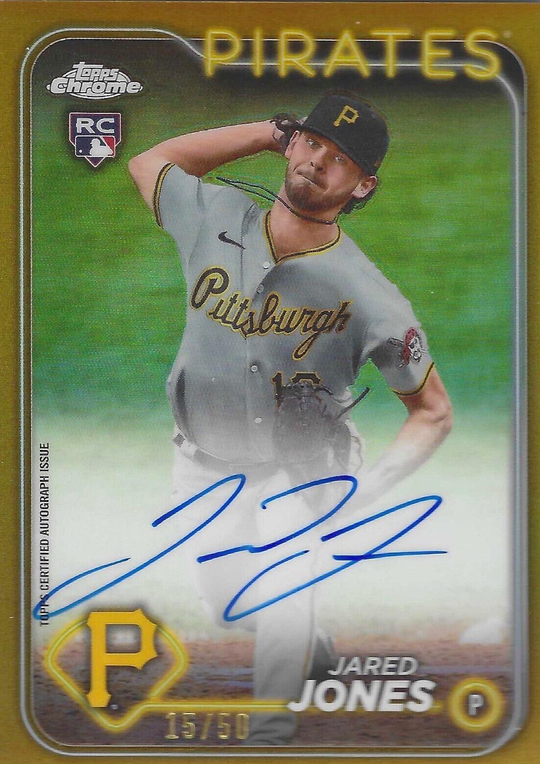 2024 Topps Chrome Update Series - Autographs Jared Jones #RA-JJ Gold ...