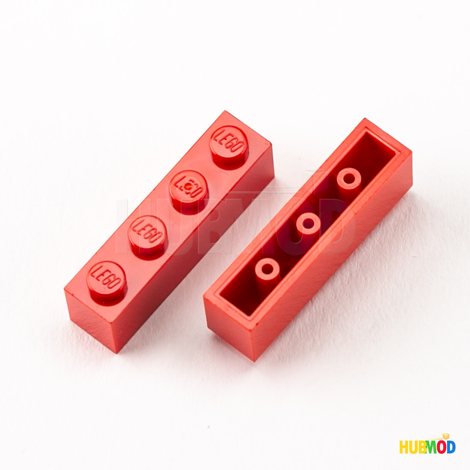 Lot of 10 Genuine LEGO Red 1x4 3010 Building Bricks Blocks Parts ...