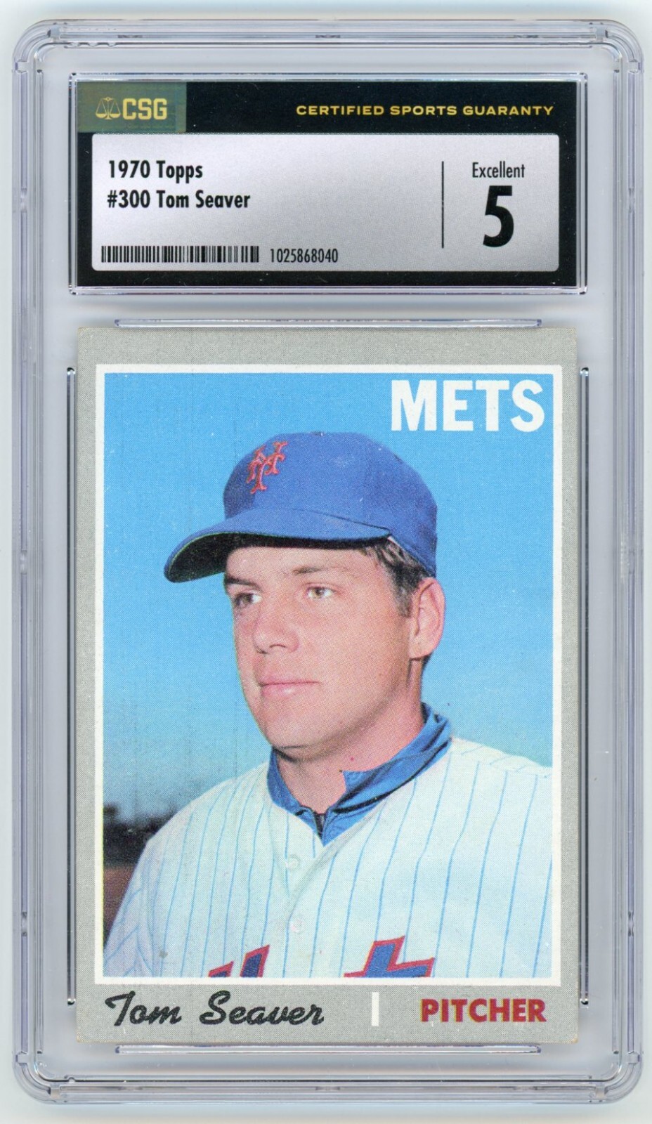 1970 Topps #300 Tom Seaver CSG 5 Excellent Mets | eBay