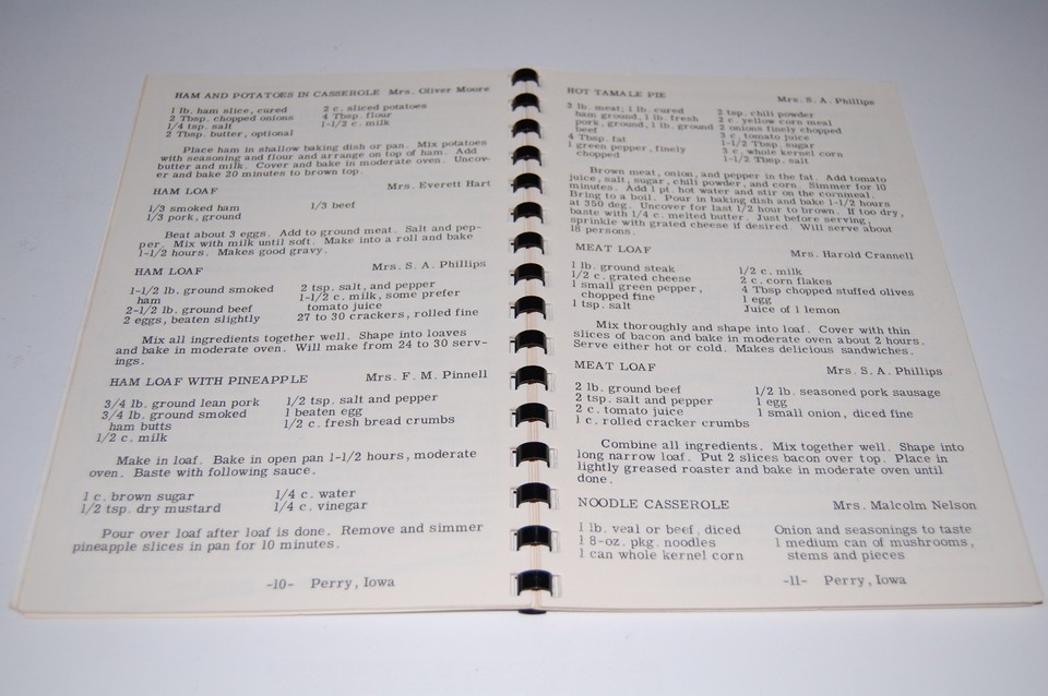 Vintage Cookbook - First Methodist Church - Perry Iowa - PERRY'S OWN ...