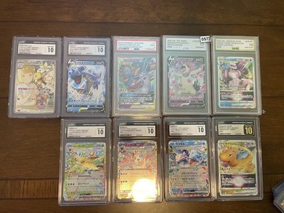 Pokemon Slab Lot PSA/CGC/AGS Japanese Slabs mint 9 and Gem Mint 10s. | eBay