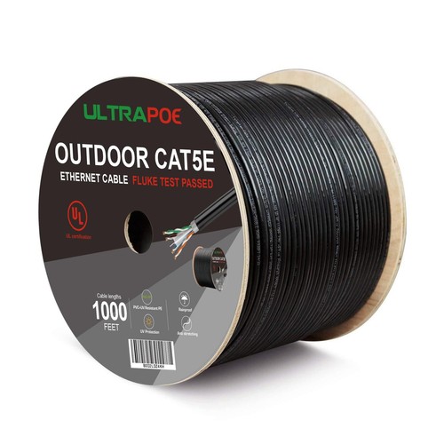 1000ft Cat5e Outdoor Direct Burial Ethernet Cable,cat 5e Heavy Duty ...