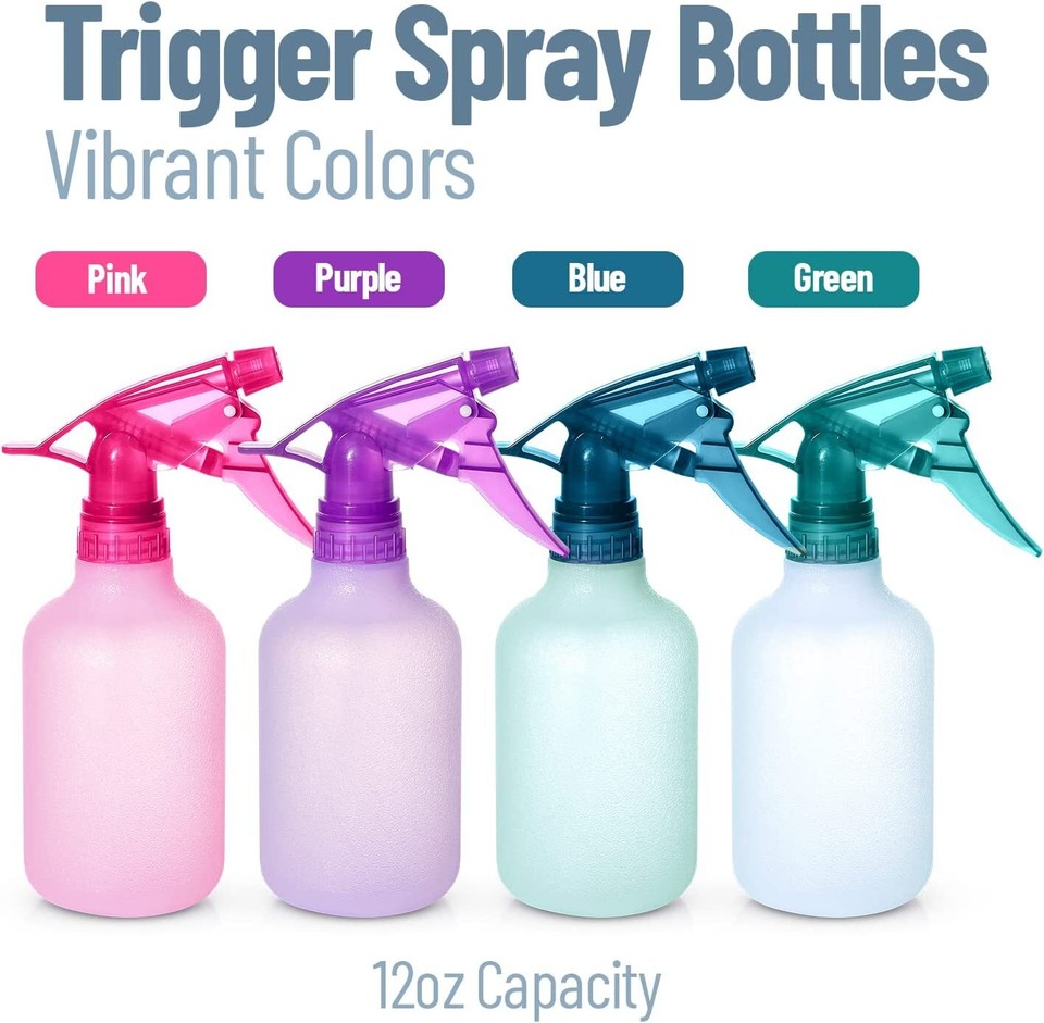 Empty Spray Bottle Frosted Assorted Colors 12 oz-Free Shipping | eBay