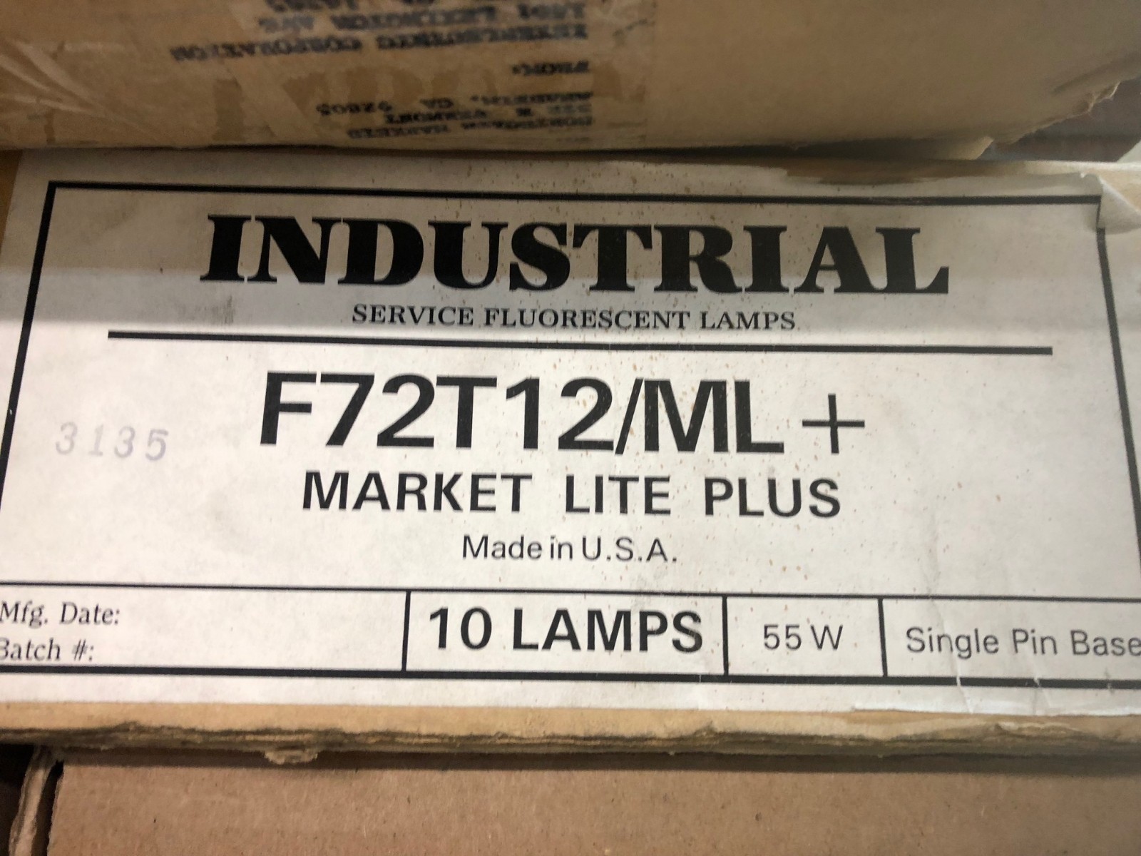 10 PACK INDUSTRIAL F72T12/ML+ MARKET LITE PLUS 55W 72" SINGLE PIN Fa8 ...