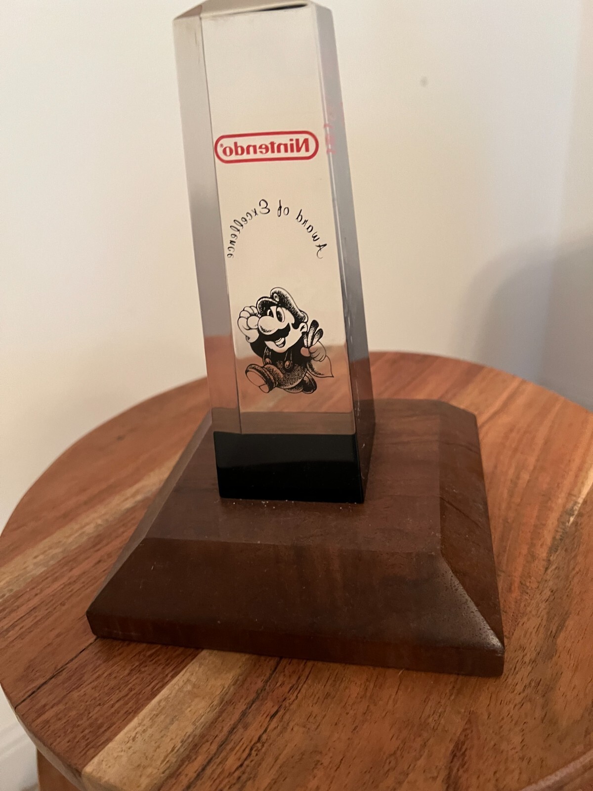 1989 Nintendo Employee Awards Trophy RARE - NFR - NMI Merchandiser of ...