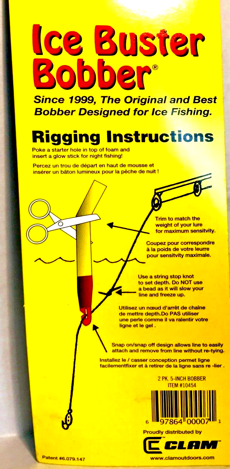 Today's Tackle 5-inch Trimmable Ice Buster Bobber #10454 | eBay