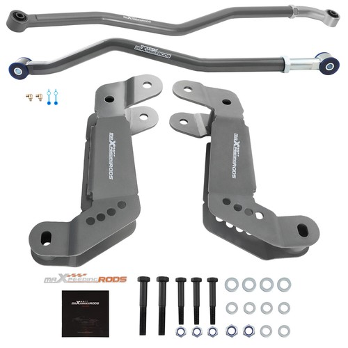 2-4" Lift Adjustable Track Bar + Control Arm Bracket for Jeep Wrangler ...