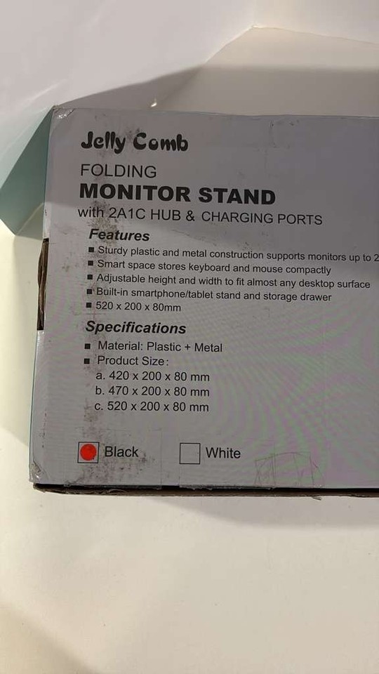 Jelly Comb Adjustable Monitor Stand 25kg Load Desktop Riser with Phone ...
