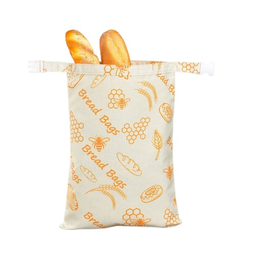 Pack of 2 Multiple Use Recyclable Kitchen Sacks for Bread Produce ...