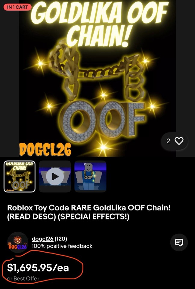 ROBLOX OOF CHAIN +WHITE SWORD CANE+EXTREMELY STACKED+RARE | 2021 JOIN ...