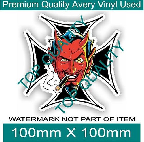 RAT ROD HOT ROD IRON CROSS Decal Sticker for Man Cave Rat Rod Hot Rod ...