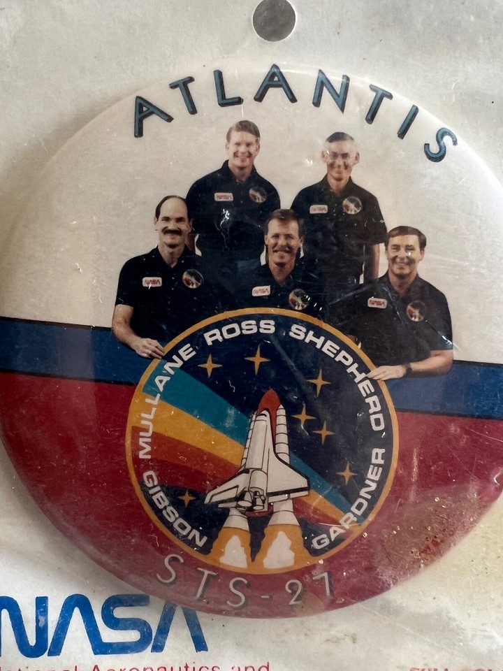 Vintage Spaceport USA NASA STS-27 Space Shuttle Pin ATLANTIS | eBay