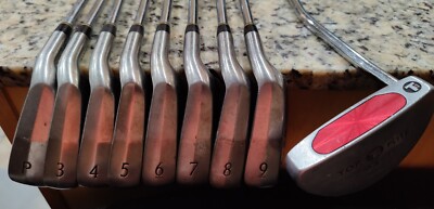 Top Flite XL2000 Iron set 3-PW w/ Steel Regular & MZ-1 Top Flite Putter ...