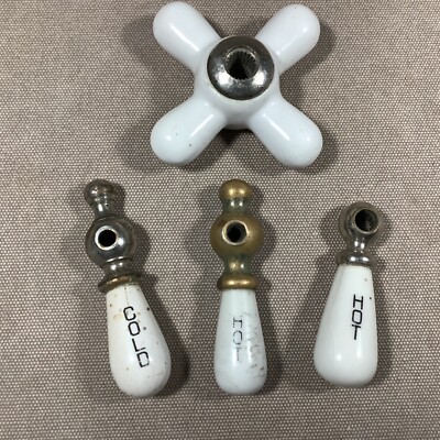 Plumbing - Antique Porcelain Faucet Handles