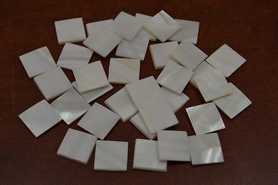 100 PCS PEARL WHITE MOTHER OF PEARL SHELL INLAY BLANK 1/2" #T-227 | eBay