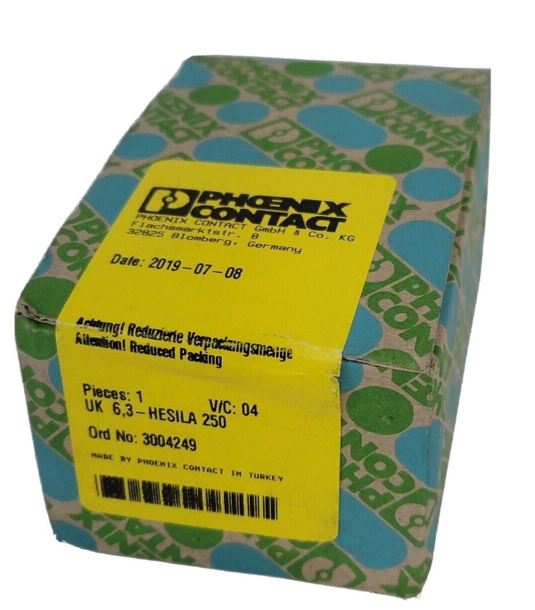 NIB PHOENIX CONTACT 3004249 TERMINAL BLOCK UK 6,3-HESILA 250 | eBay